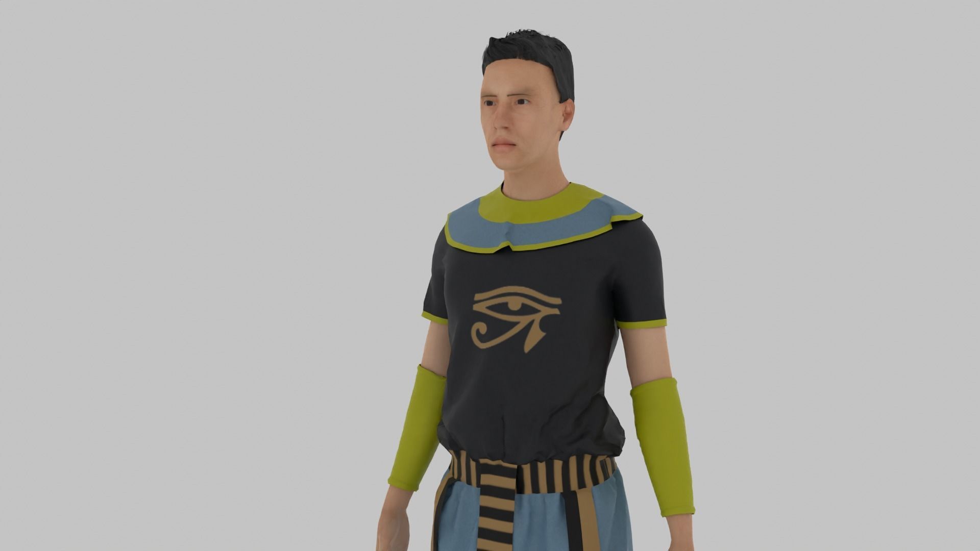 3D model Ancient Egypt Character VR / AR / low-poly | CGTrader