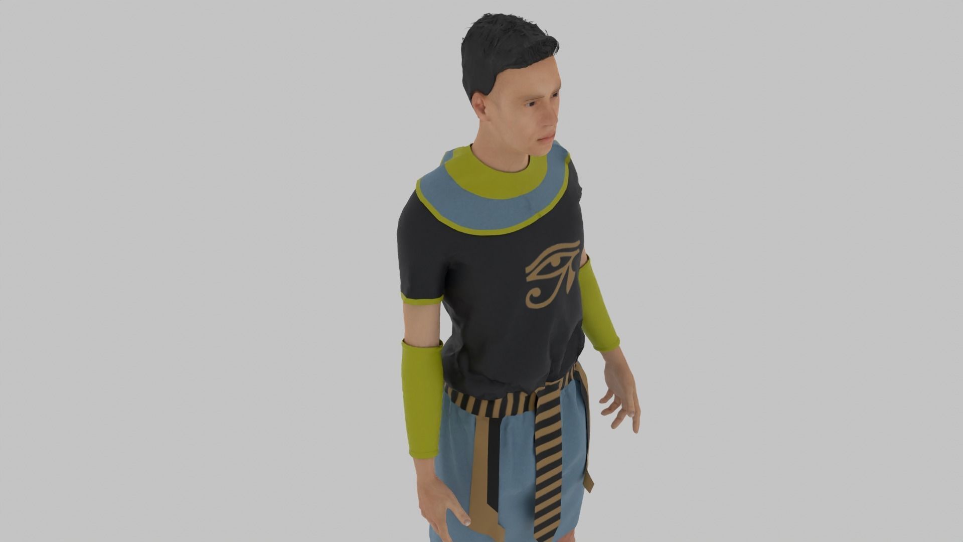 3D model Ancient Egypt Character VR / AR / low-poly | CGTrader