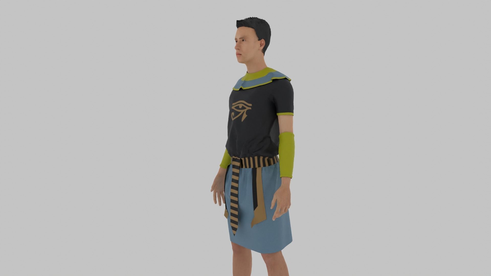 3D model Ancient Egypt Character VR / AR / low-poly | CGTrader