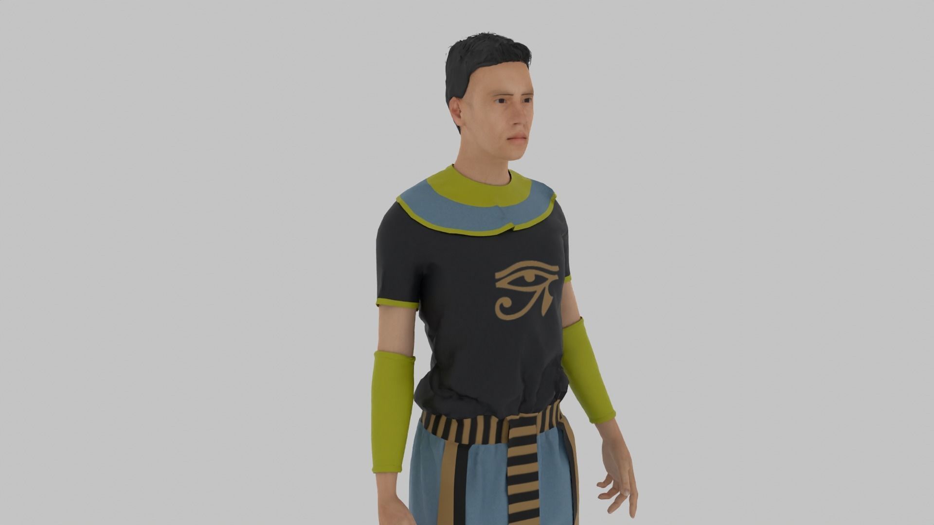 3D model Ancient Egypt Character VR / AR / low-poly | CGTrader