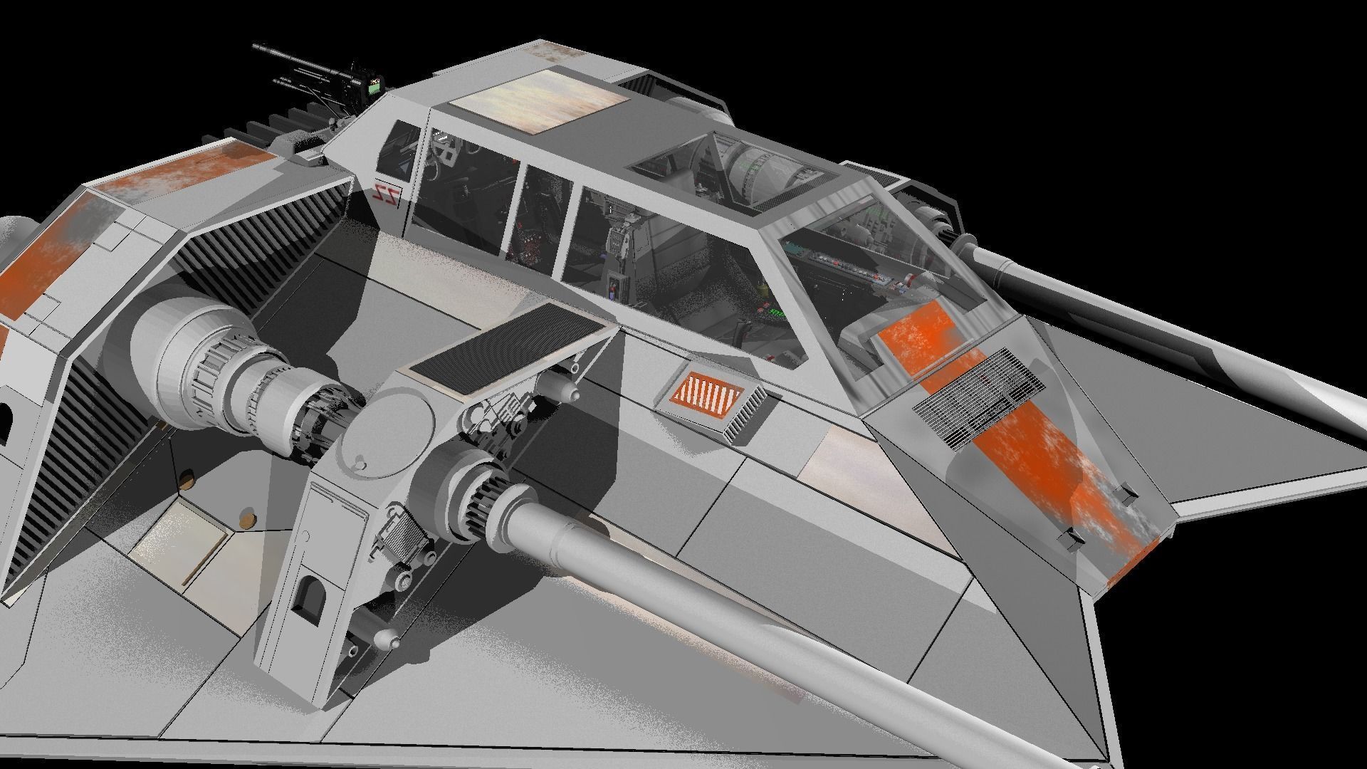 Star Wars T47 Snowspeeder 3D model | CGTrader