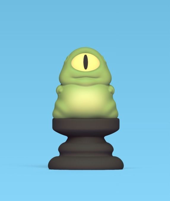 Space Chess - Alien King 3D model 3D printable | CGTrader