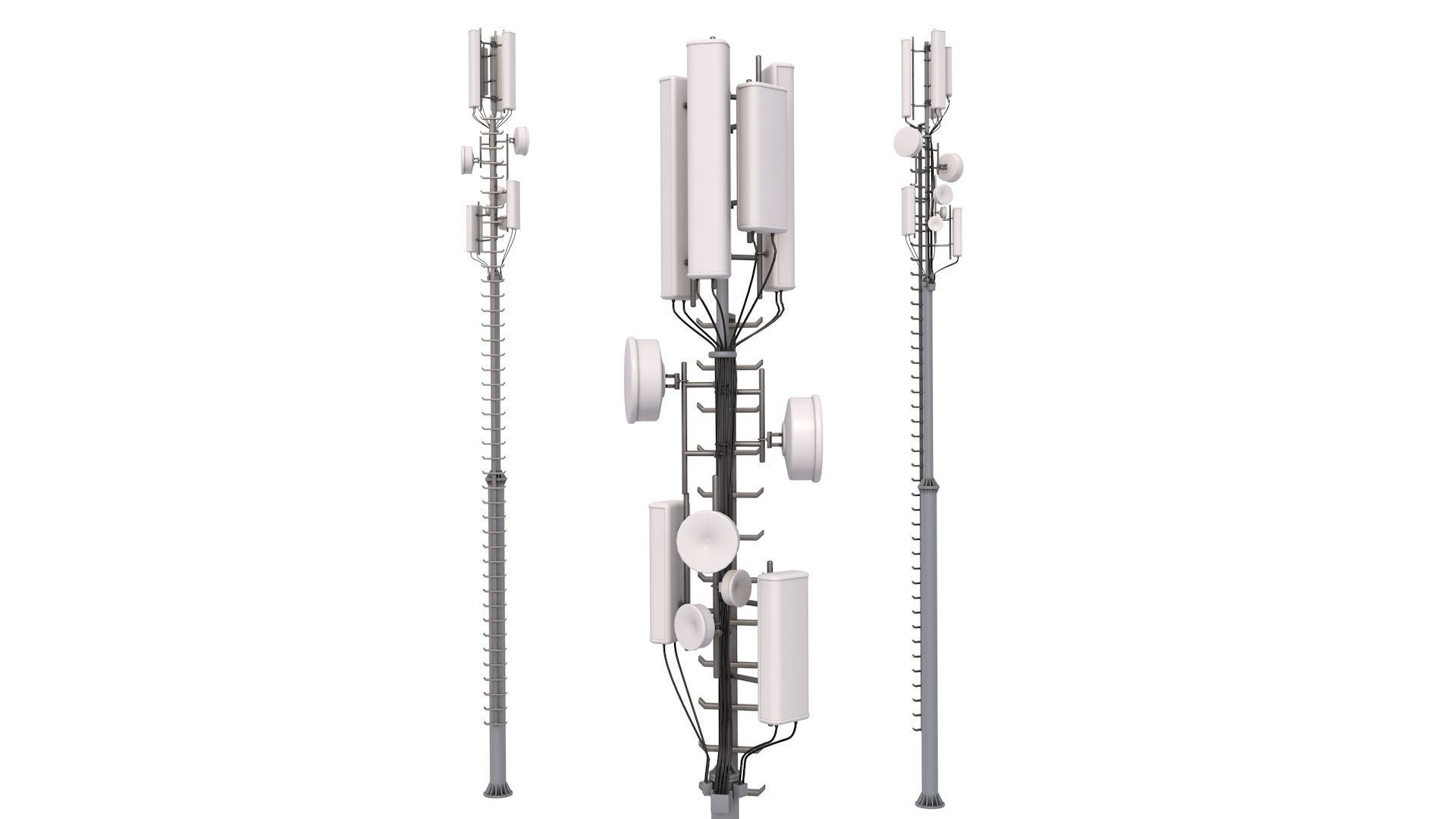 Cellular Towers Collection 3D model | CGTrader