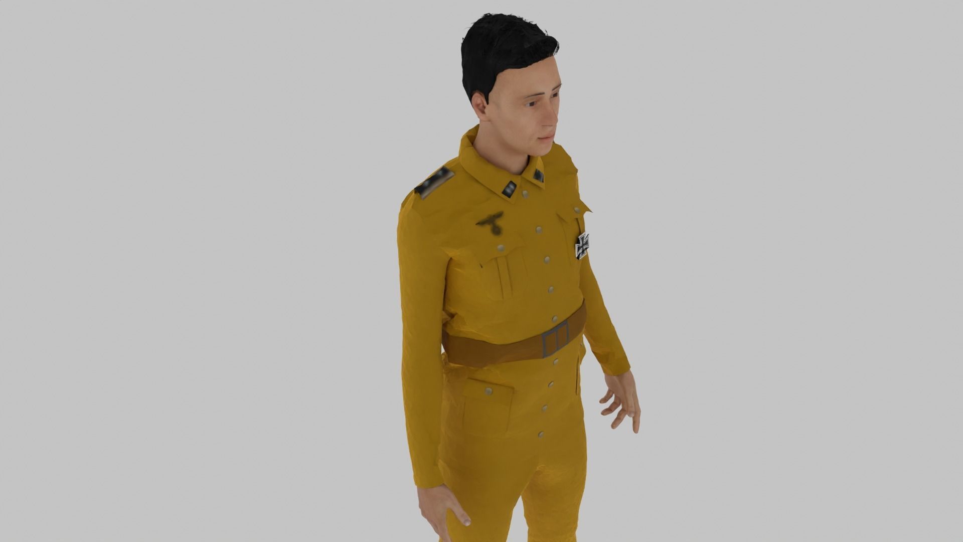 3D model GERMAN SS OFFICER VR / AR / low-poly | CGTrader