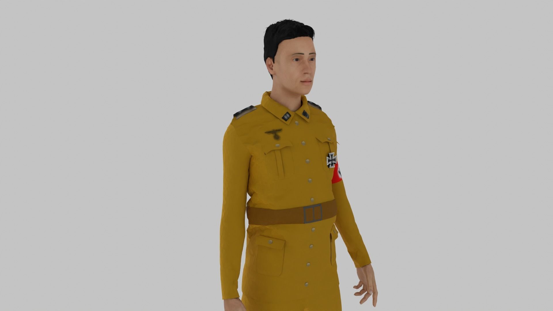 3D model GERMAN SS OFFICER VR / AR / low-poly | CGTrader