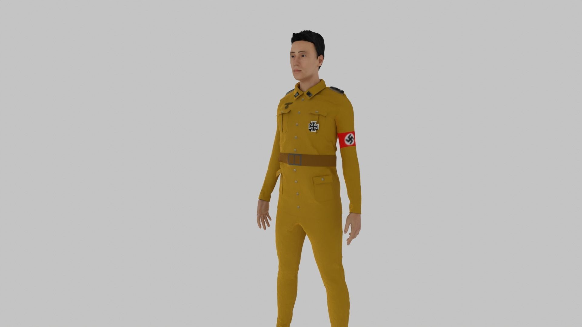 3D model GERMAN SS OFFICER VR / AR / low-poly | CGTrader