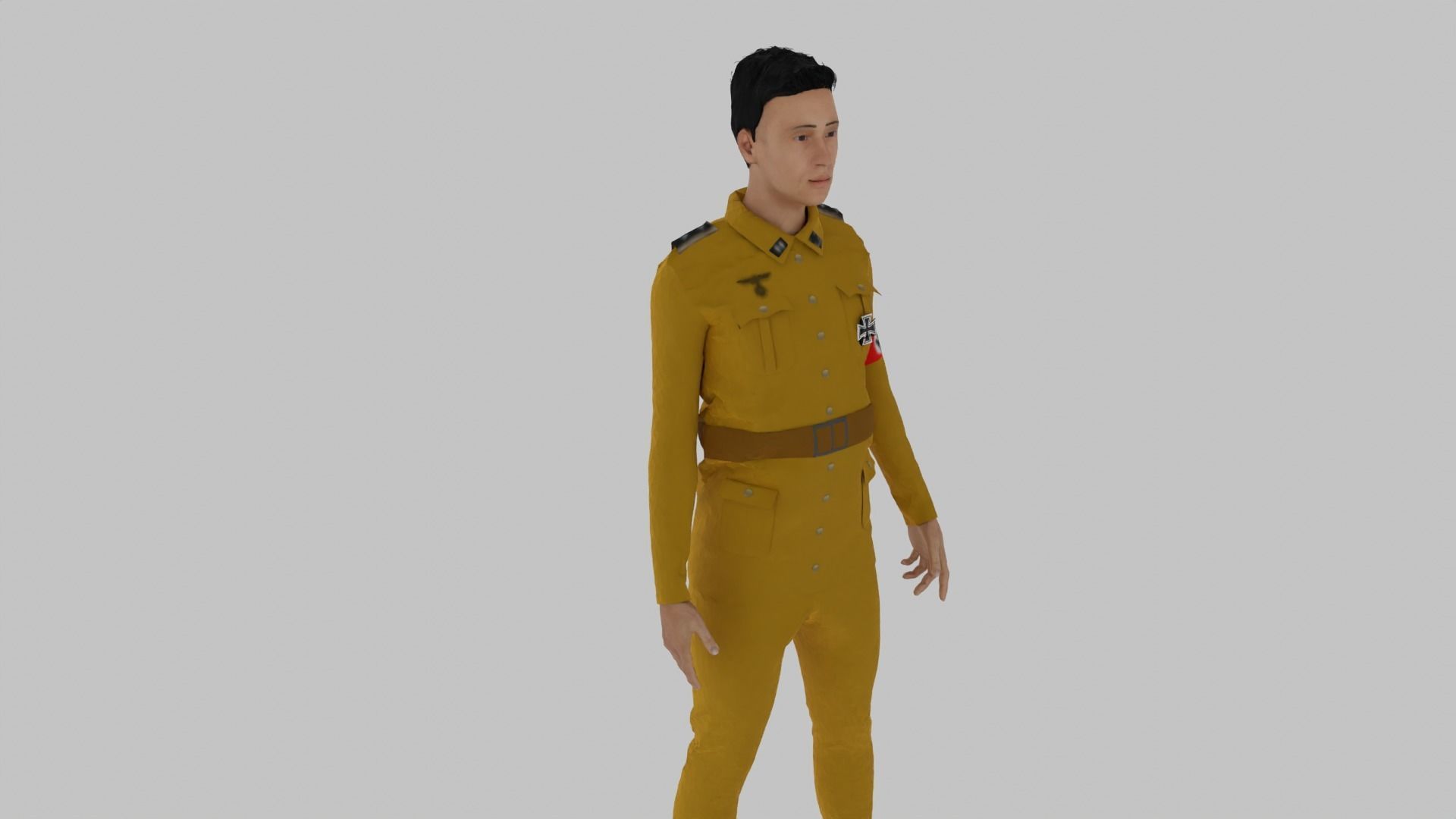 3D model GERMAN SS OFFICER VR / AR / low-poly | CGTrader