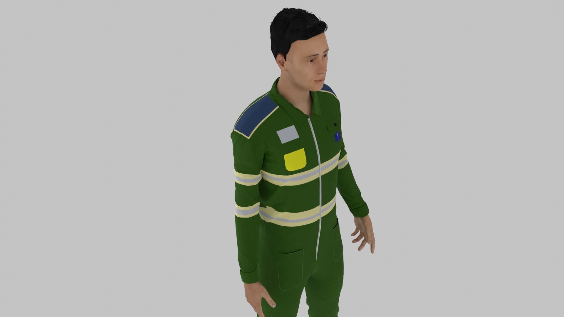 3D model Paramedic Character VR / AR / low-poly | CGTrader