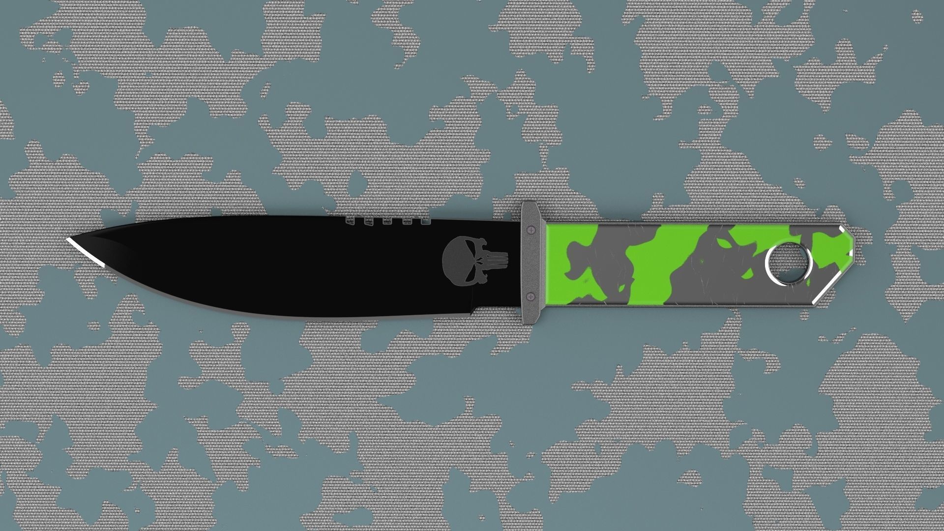 Zombie apocalypse survival knife set 3D model | CGTrader