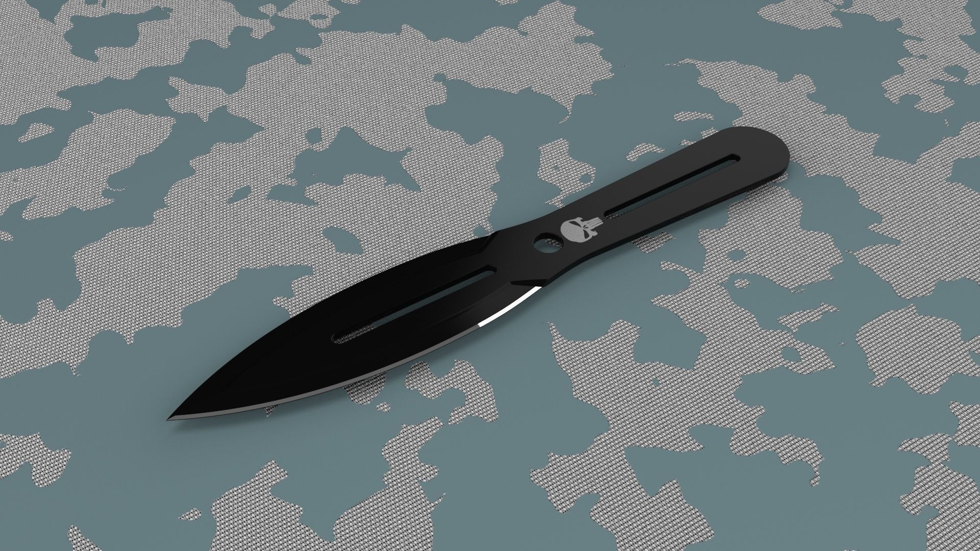 Zombie apocalypse survival knife set 3D model | CGTrader