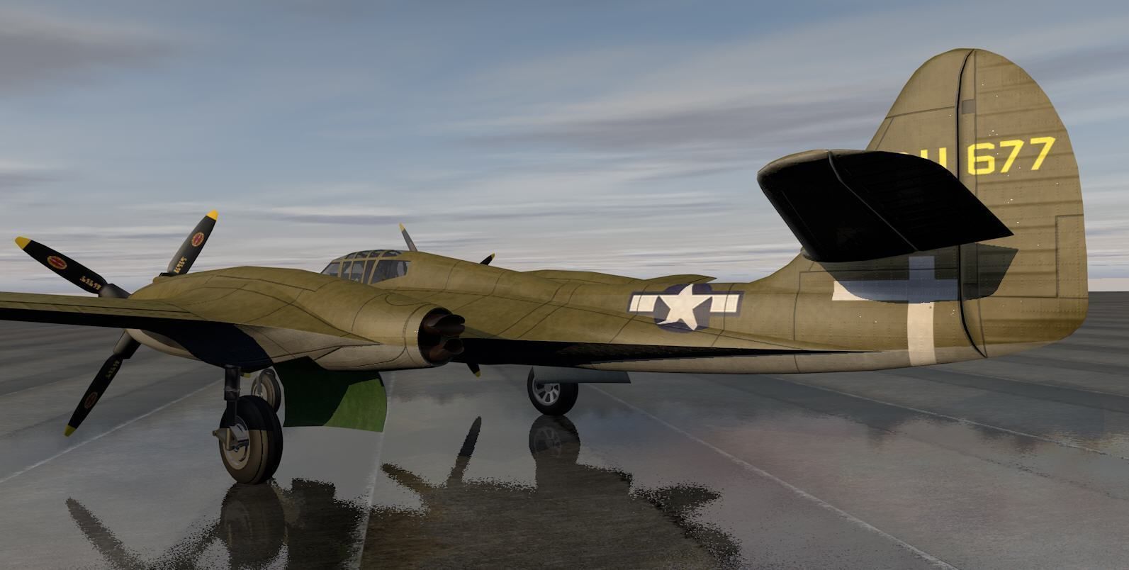 McDonnell XP-67 Moonbat 3D model | CGTrader