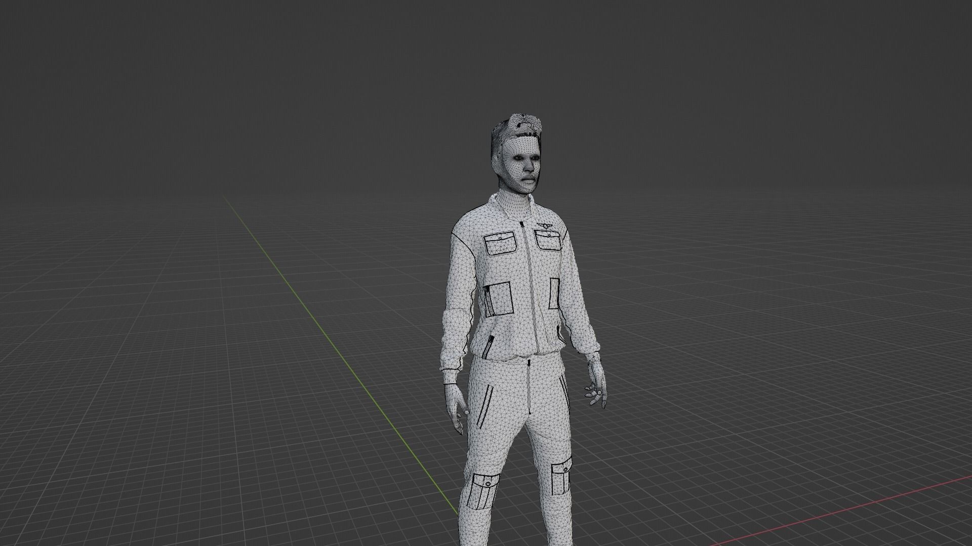 3D model Fighter Pilot WW2 VR / AR / low-poly | CGTrader