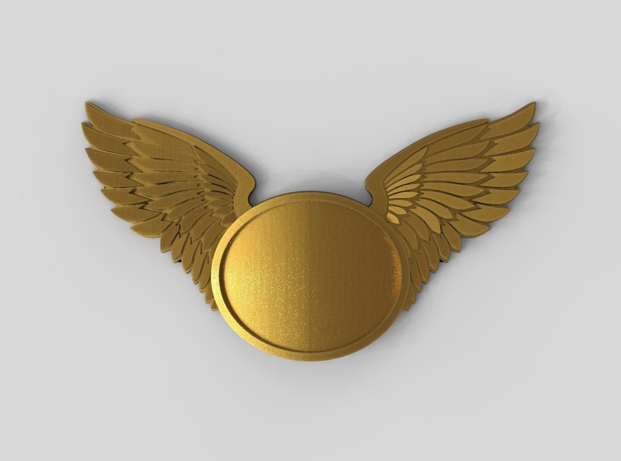 Oval base with wings 3D model 3D printable | CGTrader