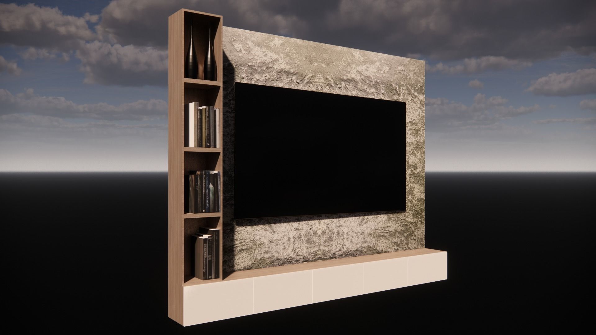 Interior TV Unit 3D model animated | CGTrader