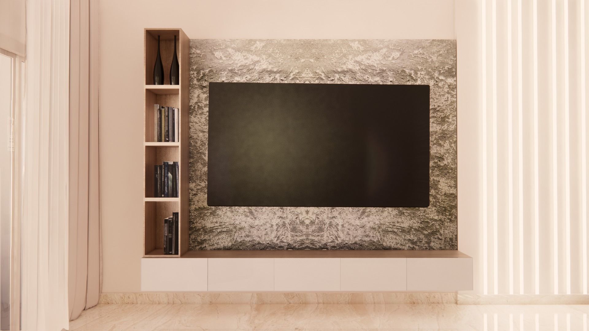 Interior TV Unit 3D model animated | CGTrader