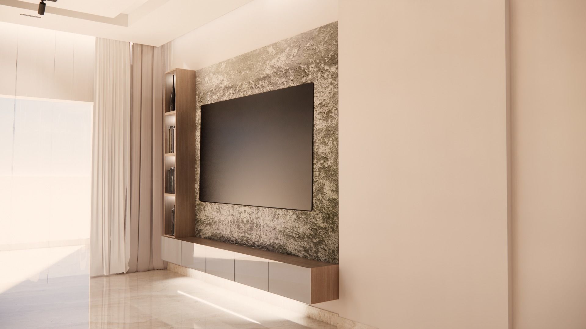 Interior TV Unit 3D model animated | CGTrader