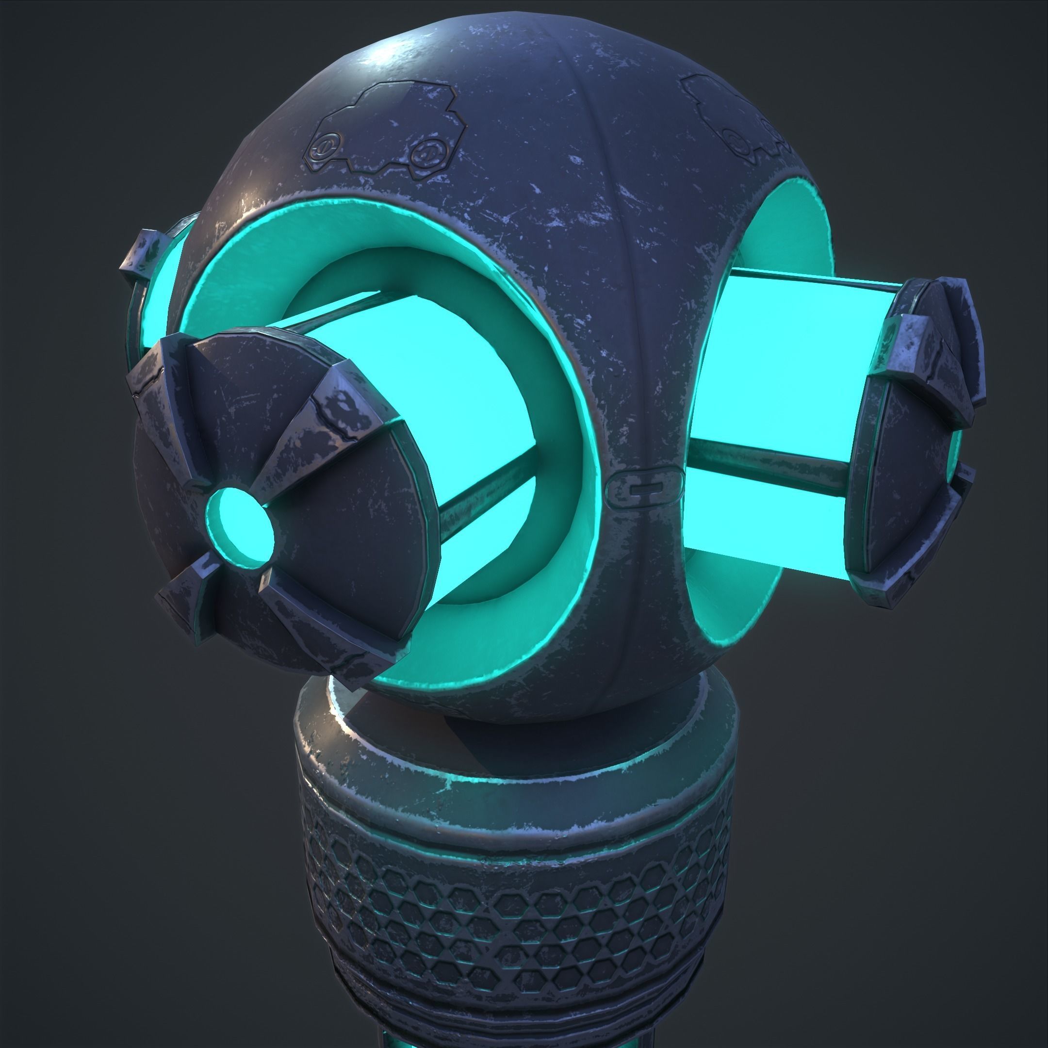 3D model Sci-Fi Lightning Pole Device VR / AR / low-poly | CGTrader