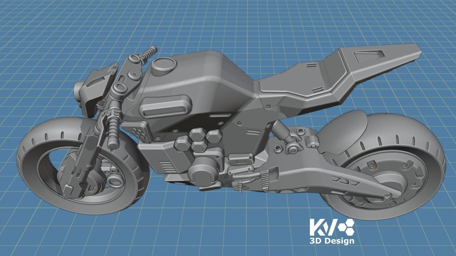 KV-Motorbike-001 motorcycle 3D model 3D printable | CGTrader