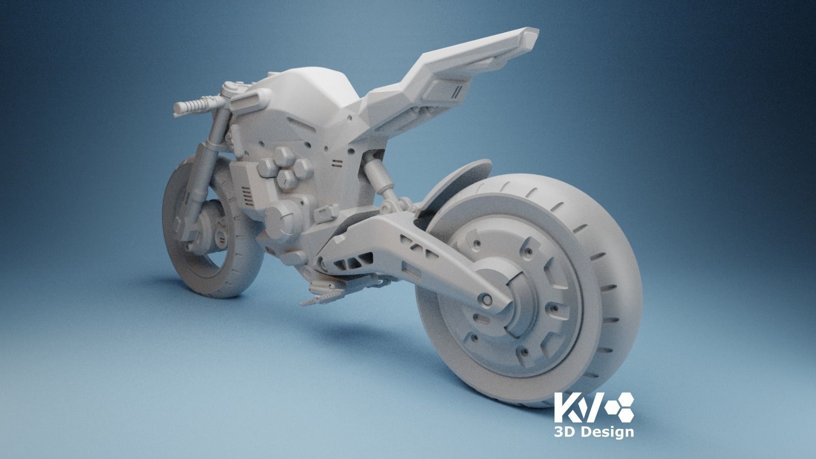 KV-Motorbike-001 motorcycle 3D model 3D printable | CGTrader