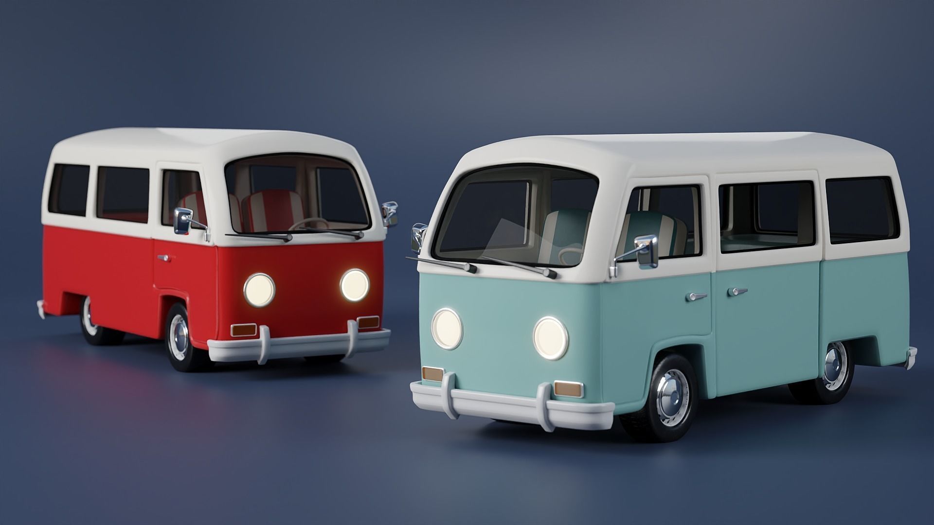 Stylized Camper Van 3D model | CGTrader