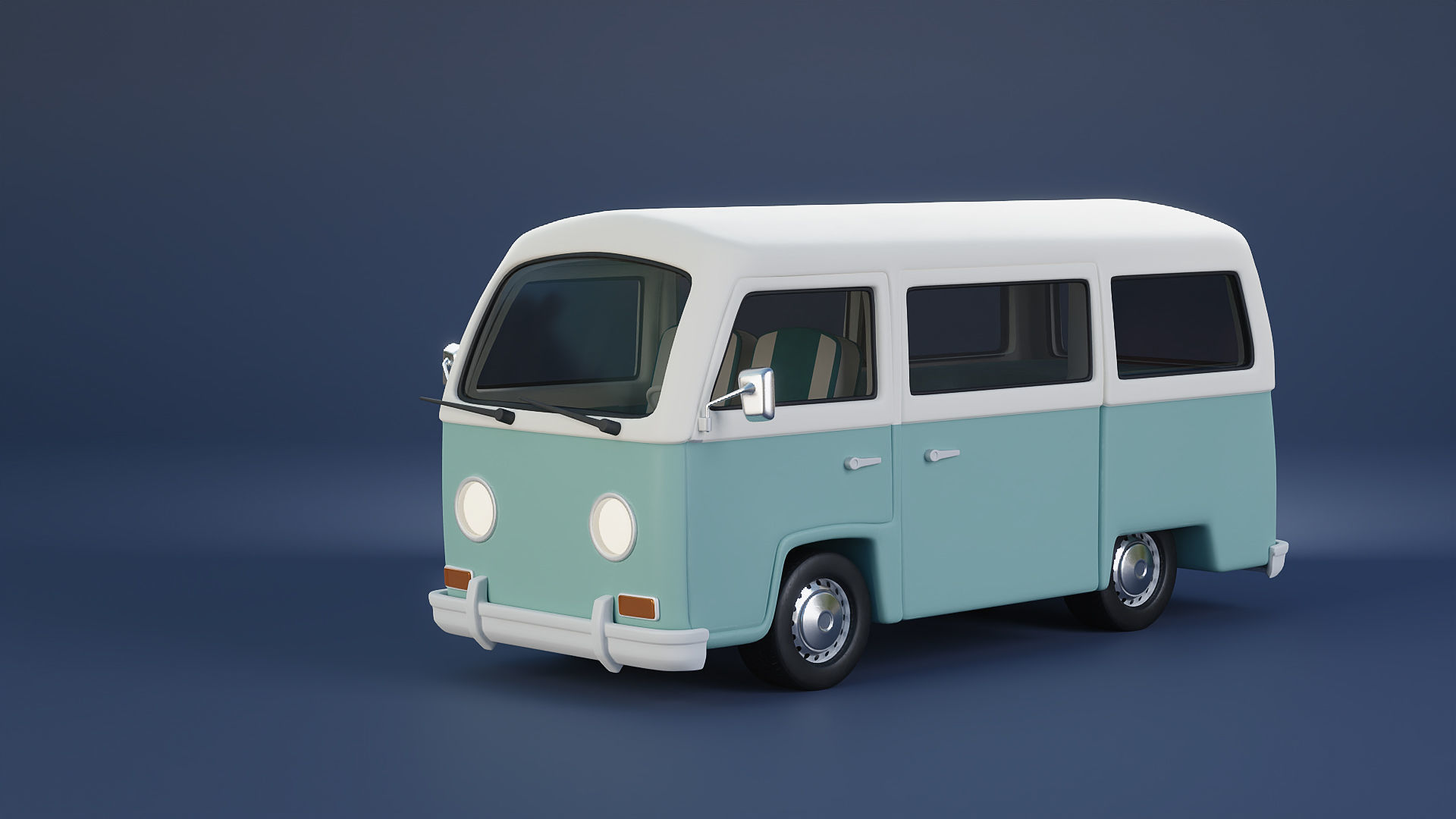 Stylized Camper Van 3D model | CGTrader