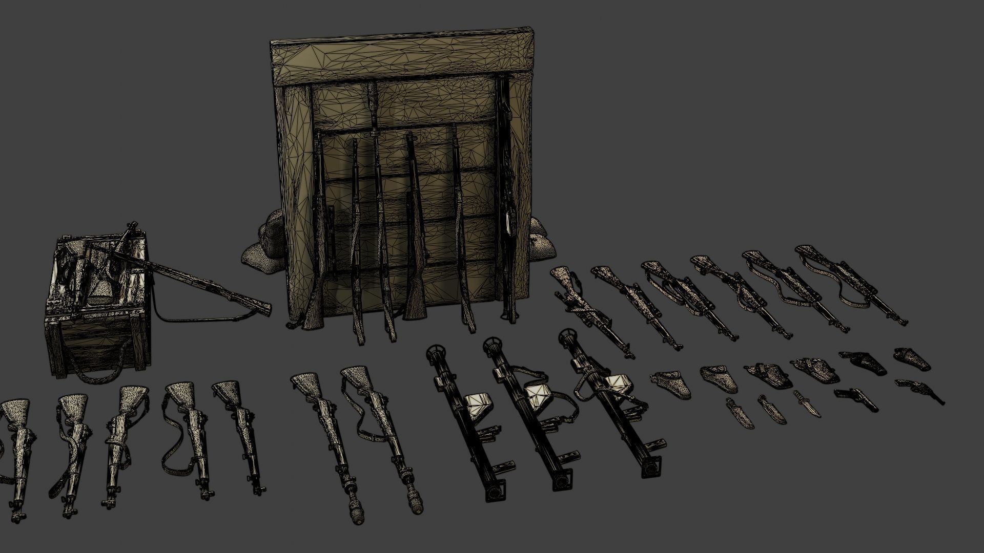 Ww2 US Items and Equipment Pack1 3D model 3D printable | CGTrader