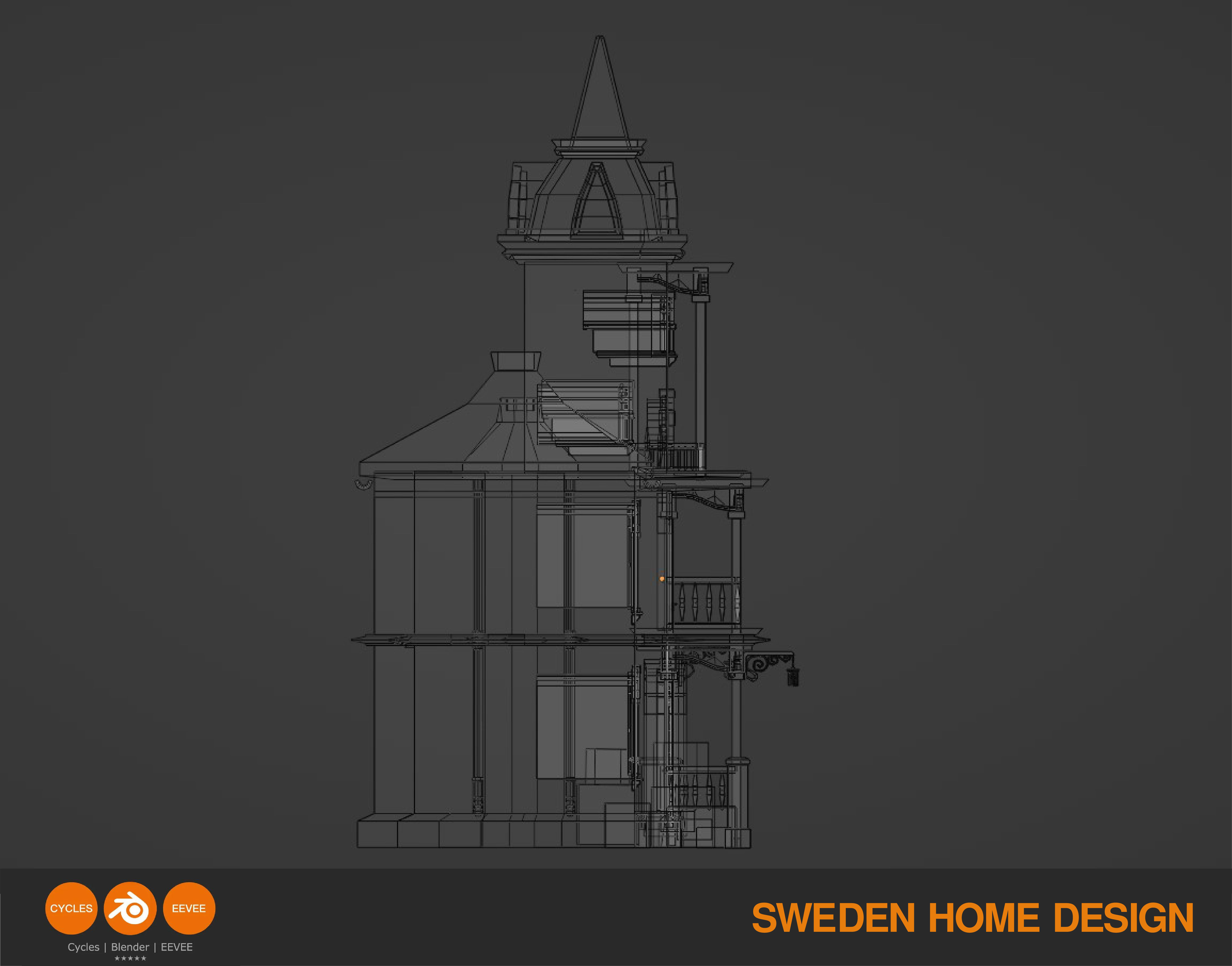 3D model SWEDEN HOME DESIGN VR / AR / low-poly | CGTrader