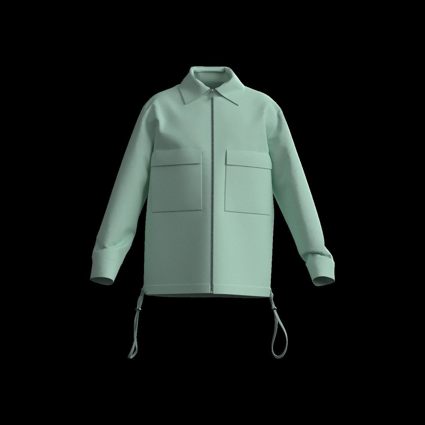 clo3D jacket design 3D model | CGTrader