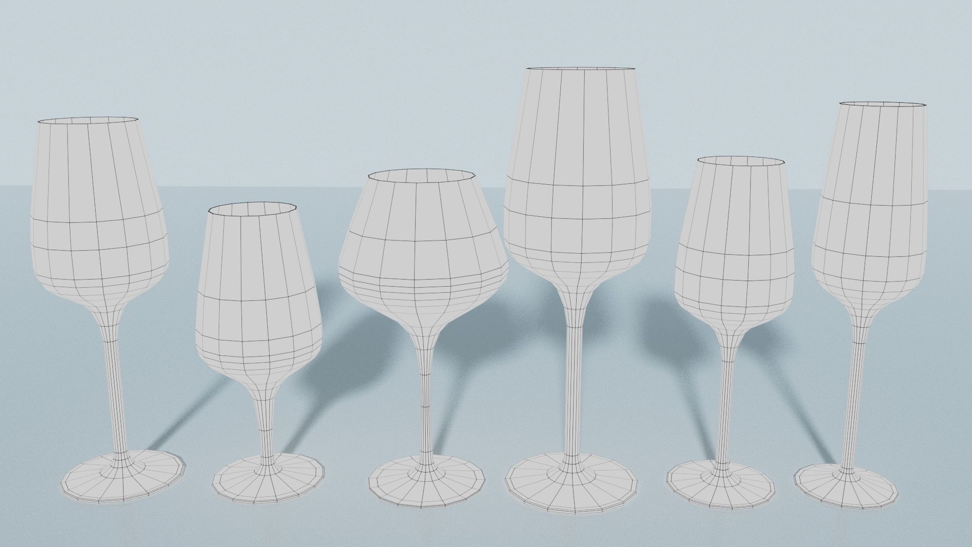 Glassware Set 3D Models 3D model | CGTrader
