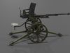 3D model Type 98 20 mm anti-aircraft machine cannon VR / AR / low-poly ...