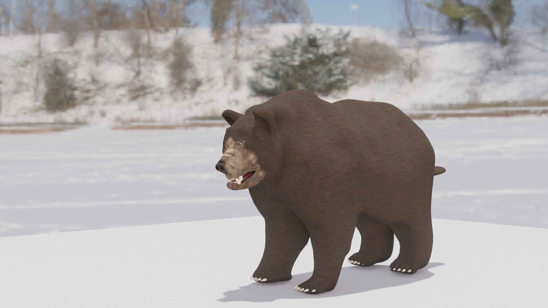 Free bear free 3D model animated rigged | CGTrader
