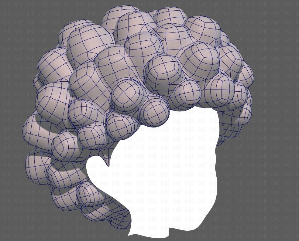 3D model Base Hair for Boy V40 VR / AR / low-poly | CGTrader