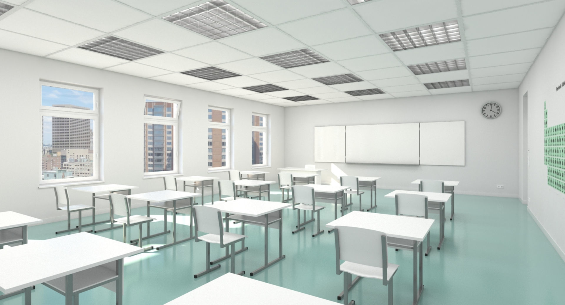 School Classroom Collection | CGTrader