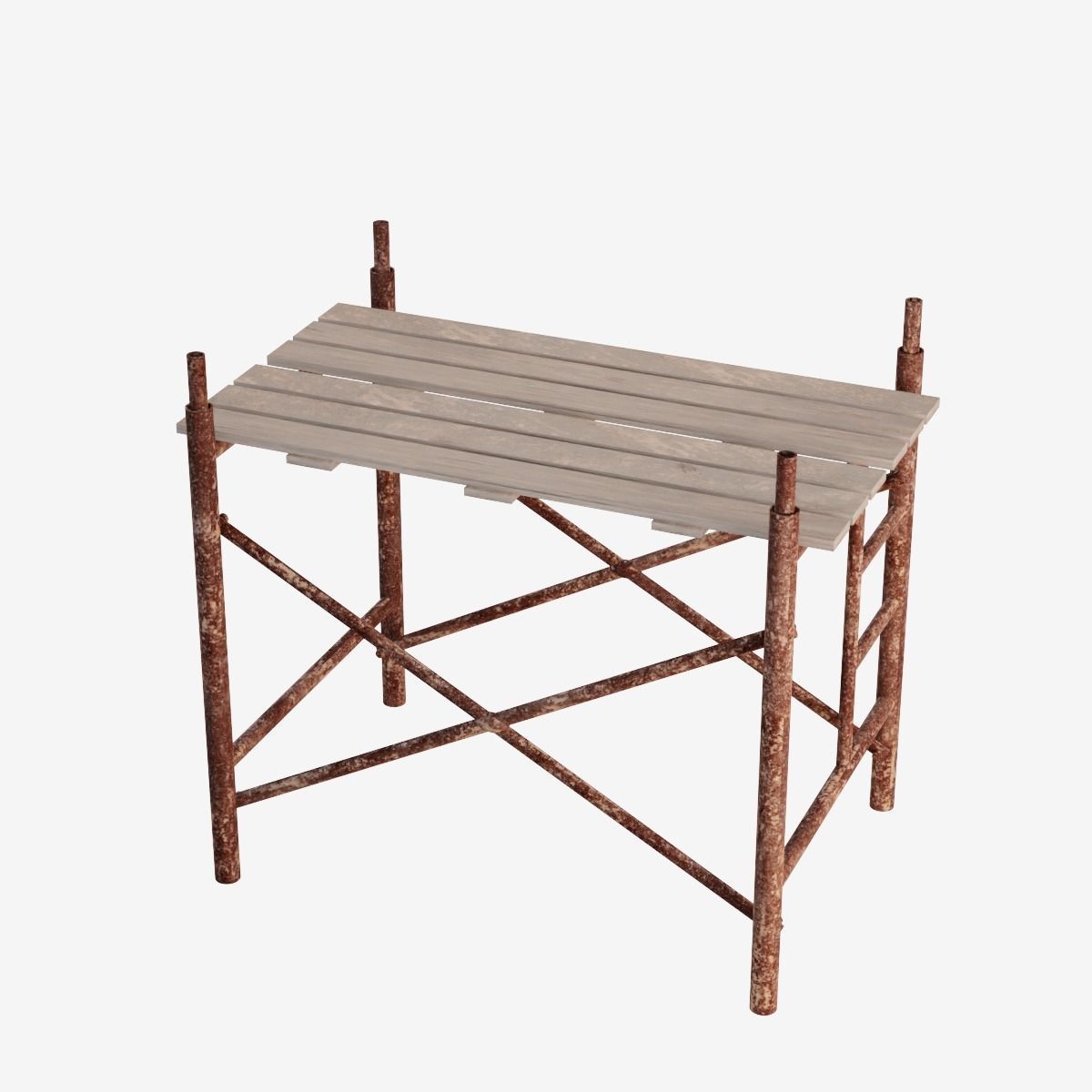 3D model Scaffolding Construction Rusted VR / AR / low-poly | CGTrader