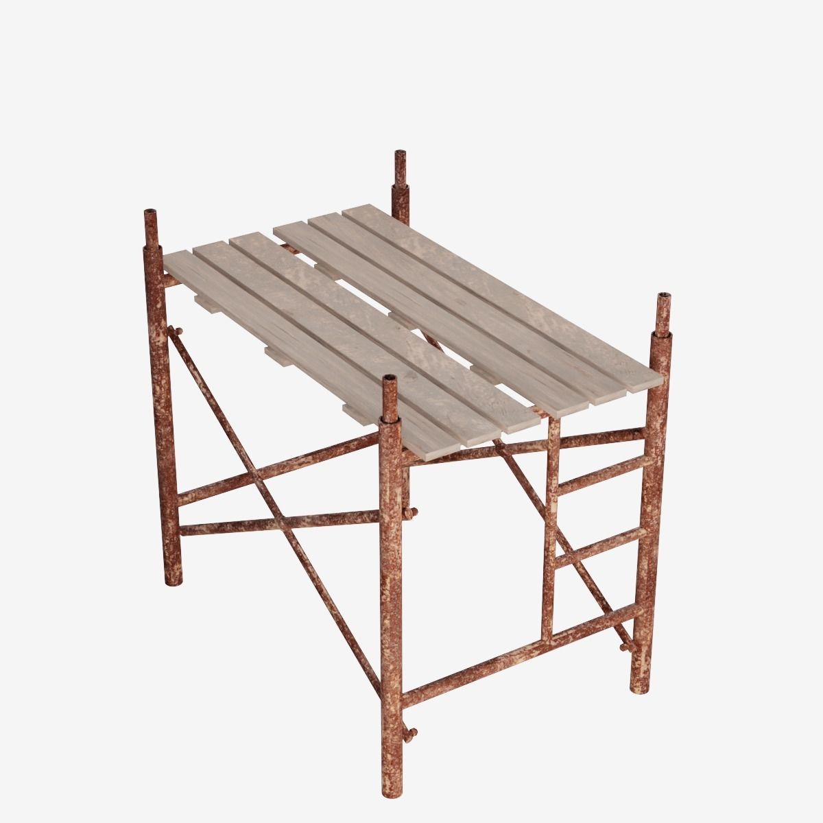 3D model Scaffolding Construction Rusted VR / AR / low-poly | CGTrader