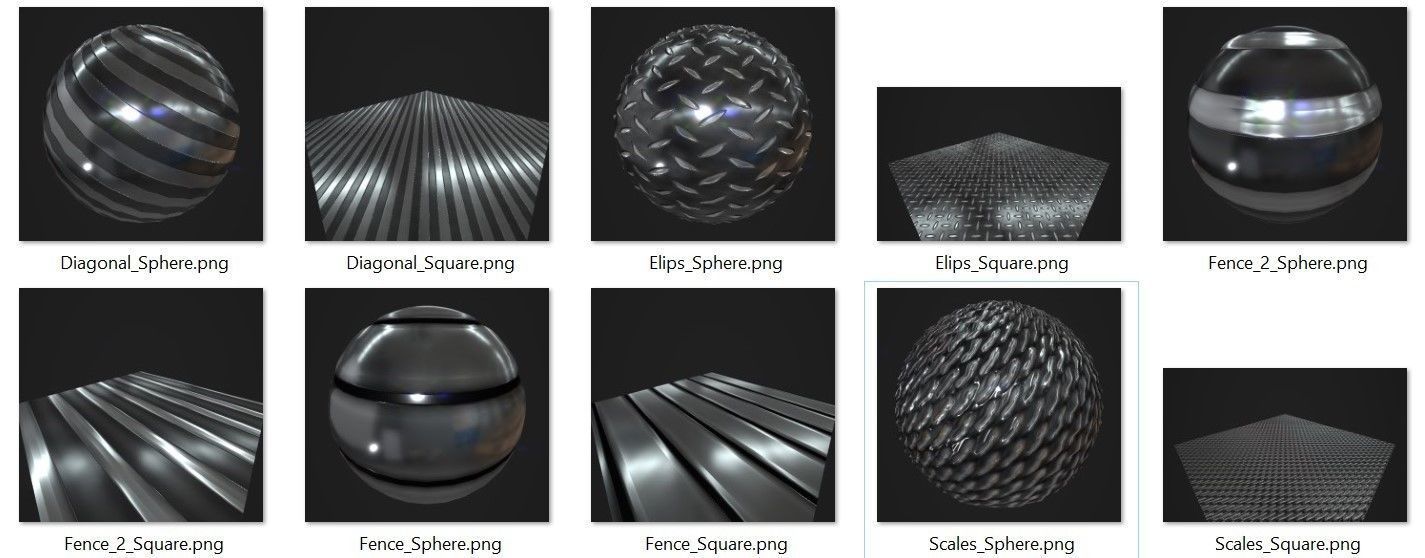 Embossed PBR metal material Set 1 Texture | CGTrader