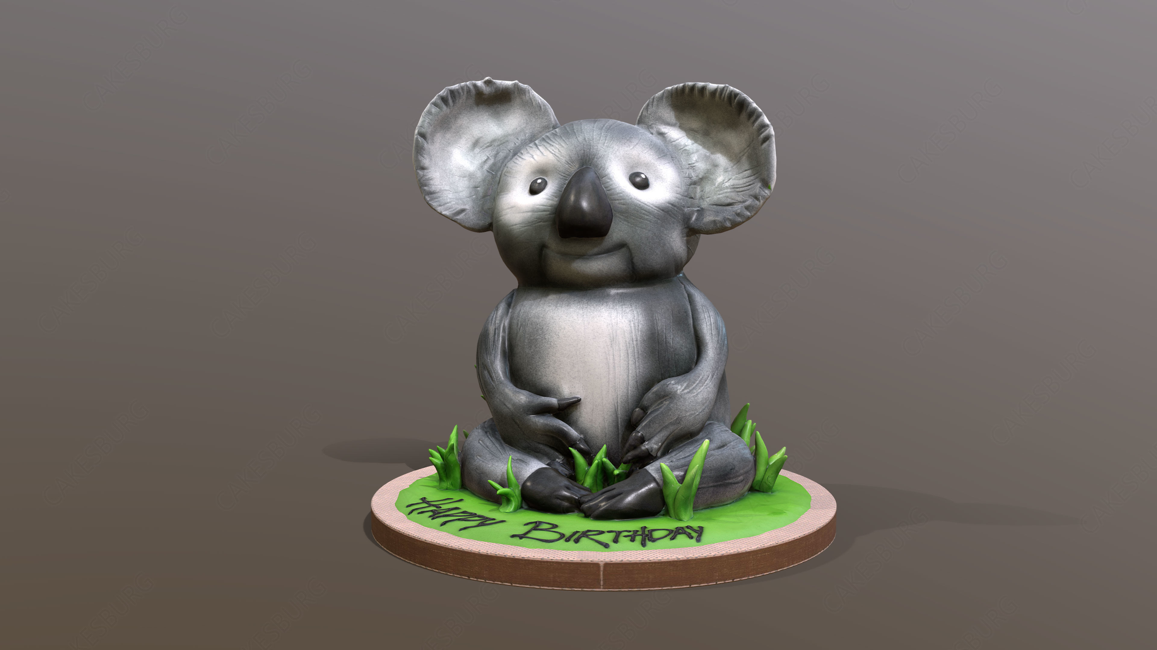 3D model Koala Cake VR / AR / low-poly | CGTrader