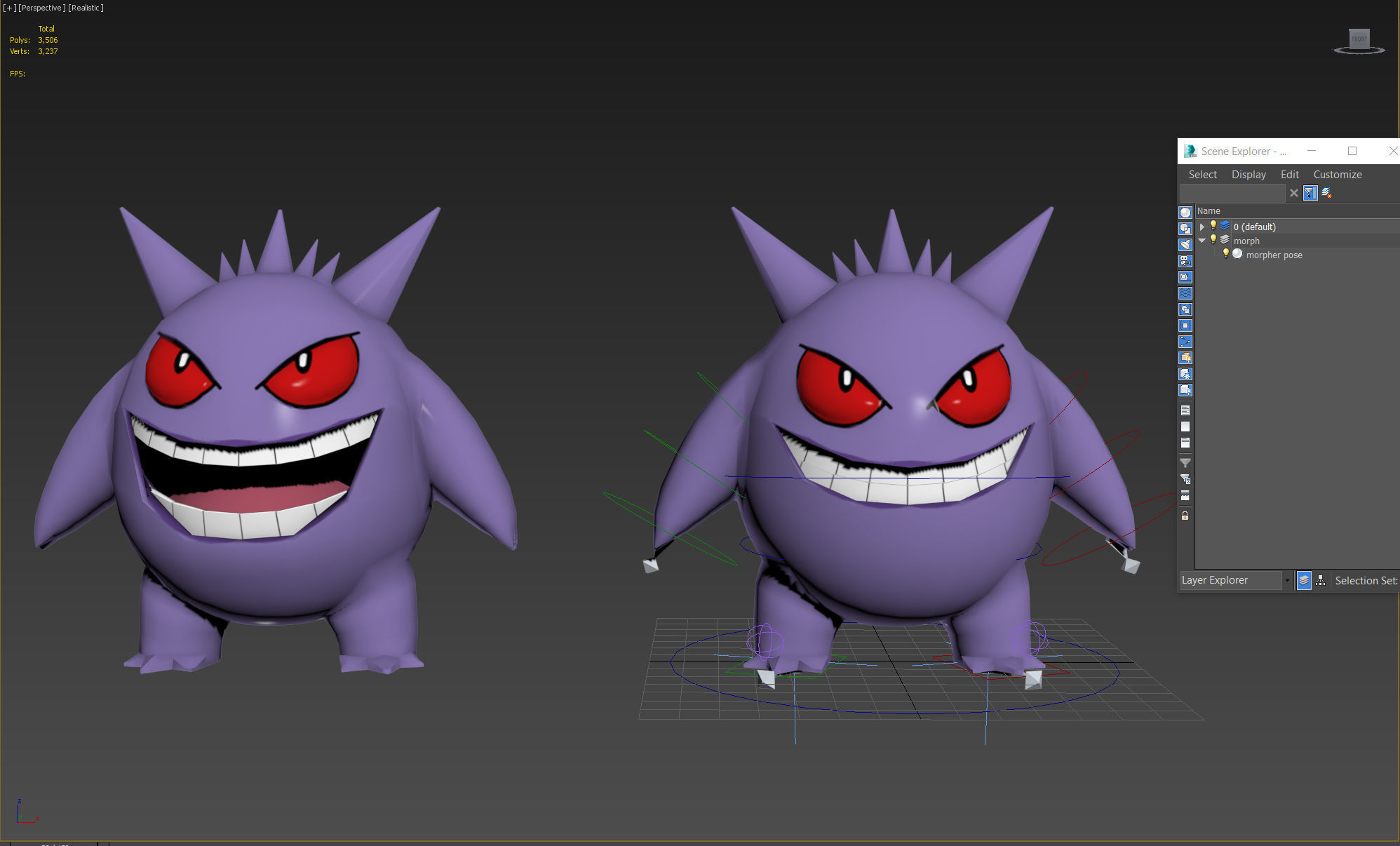 3D model Pokemon Gengar VR / AR / low-poly | CGTrader
