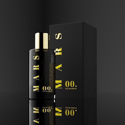 3D model Low-poly Black Cylinder Perfume Bottle with Box VR / AR / low ...
