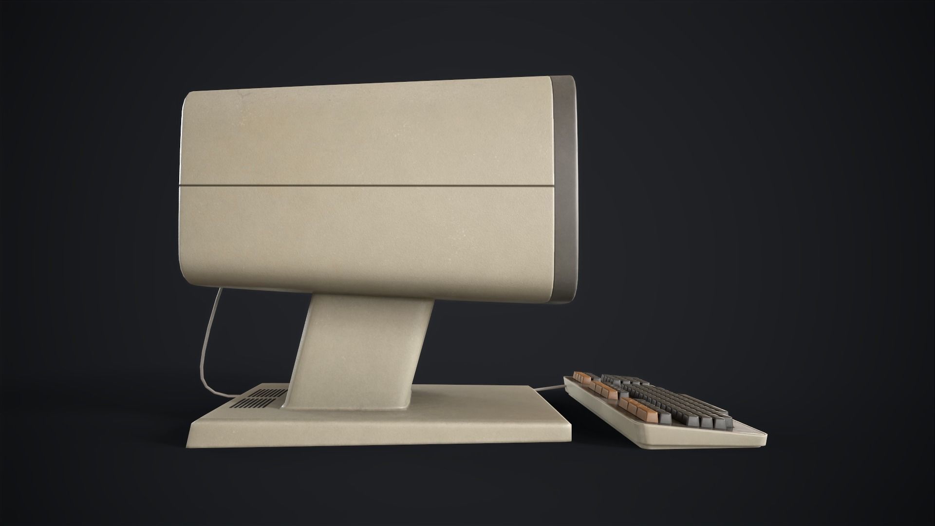 3D model Retro computer VR / AR / low-poly | CGTrader