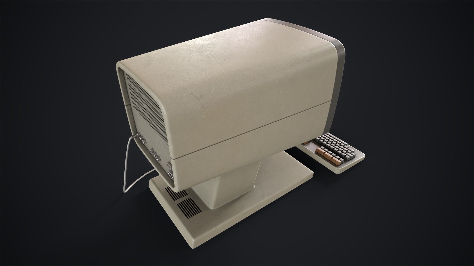 3D model Retro computer VR / AR / low-poly | CGTrader