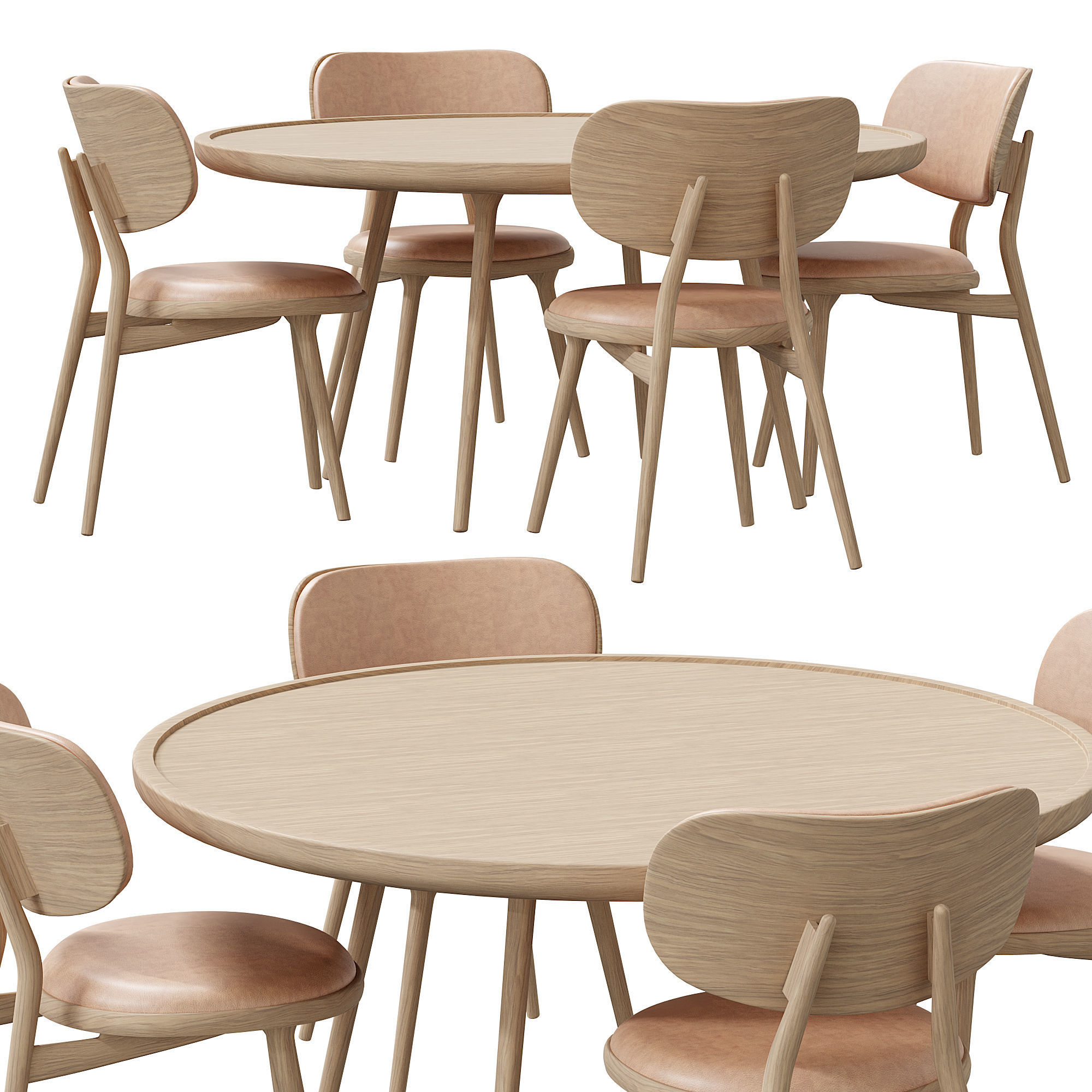 Mater DesignThe Dining Chair stoel 3D model | CGTrader