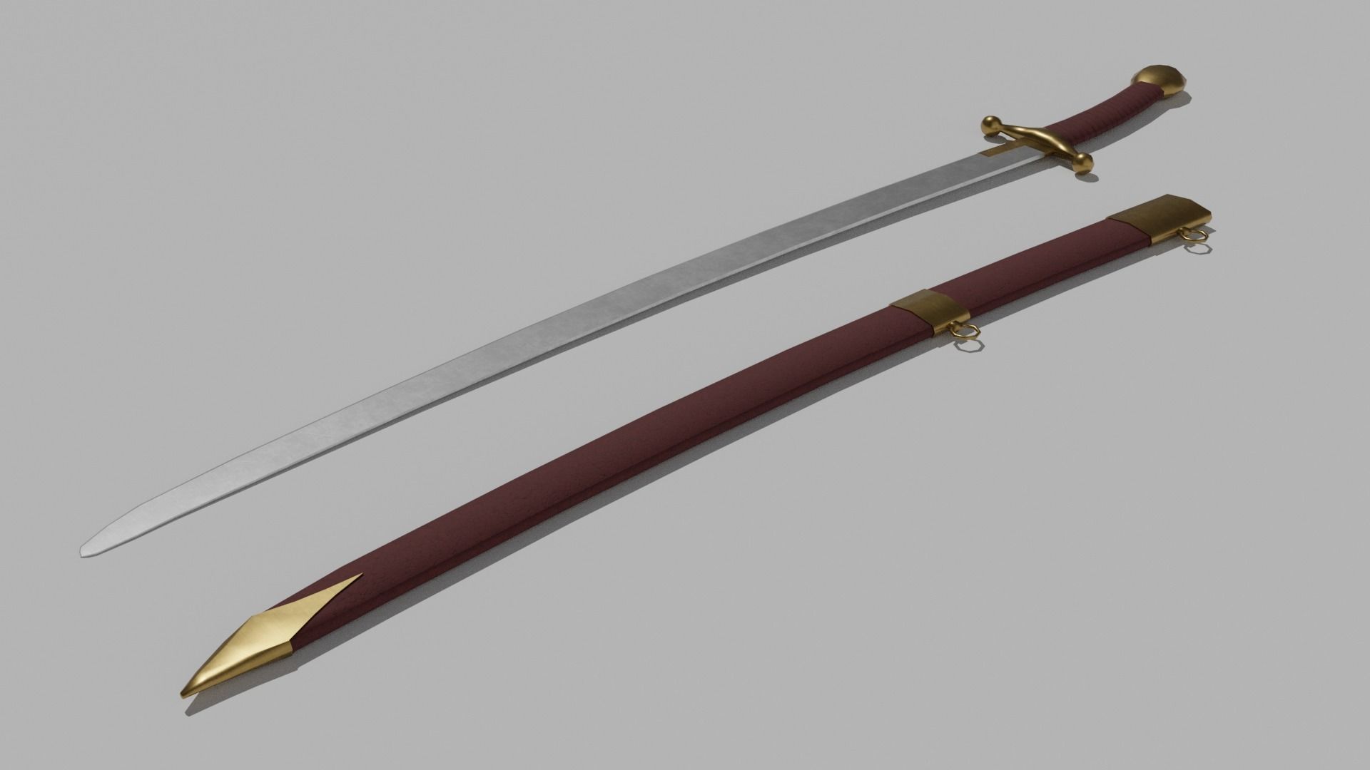 3D model Turko Mongol Saber VR / AR / low-poly | CGTrader