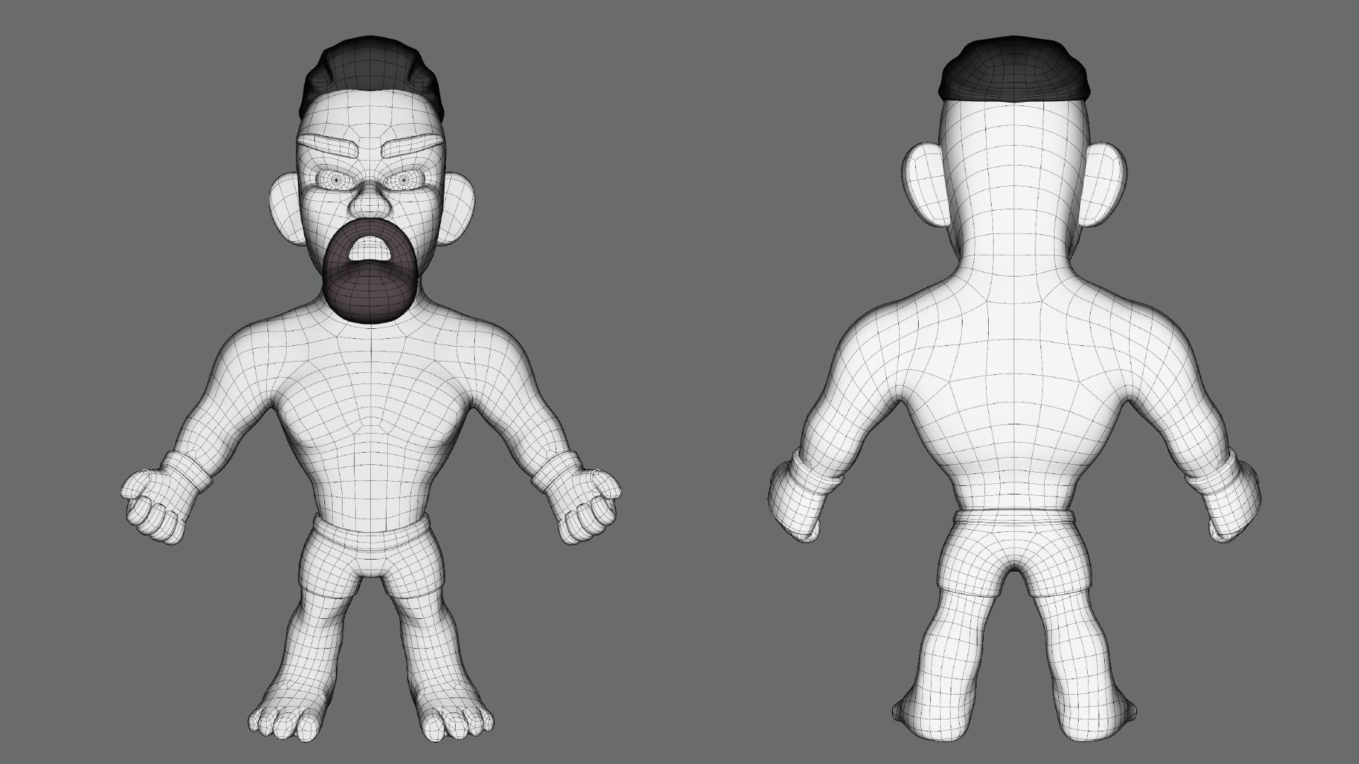 3D model Fighter Boxer Character 14 VR / AR / low-poly | CGTrader