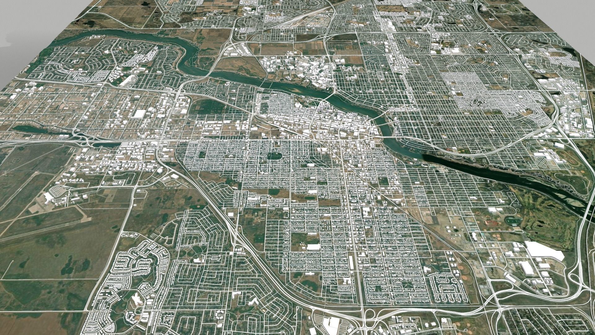 Cityscape Saskatoon Canada 3D model | CGTrader