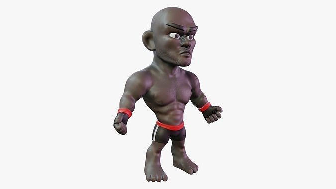 3D model Fighter Boxer Character 27 VR / AR / low-poly | CGTrader