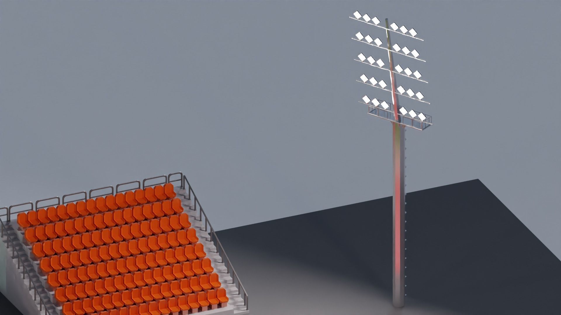 3D model Football soccer stadium seat VR / AR / low-poly | CGTrader