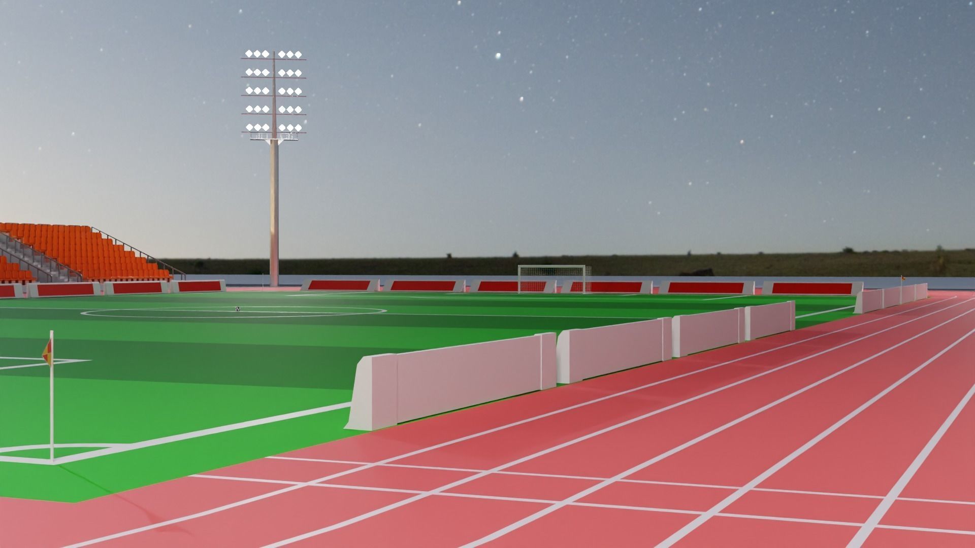 3D model Football soccer stadium seat VR / AR / low-poly | CGTrader