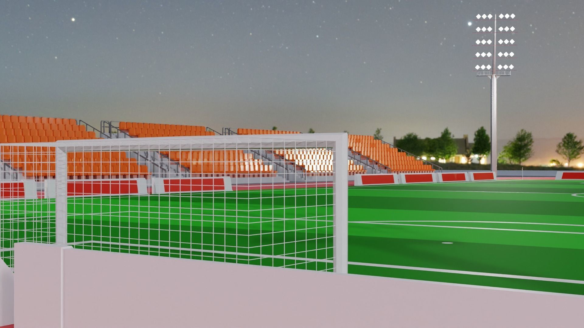 3D model Football soccer stadium seat VR / AR / low-poly | CGTrader