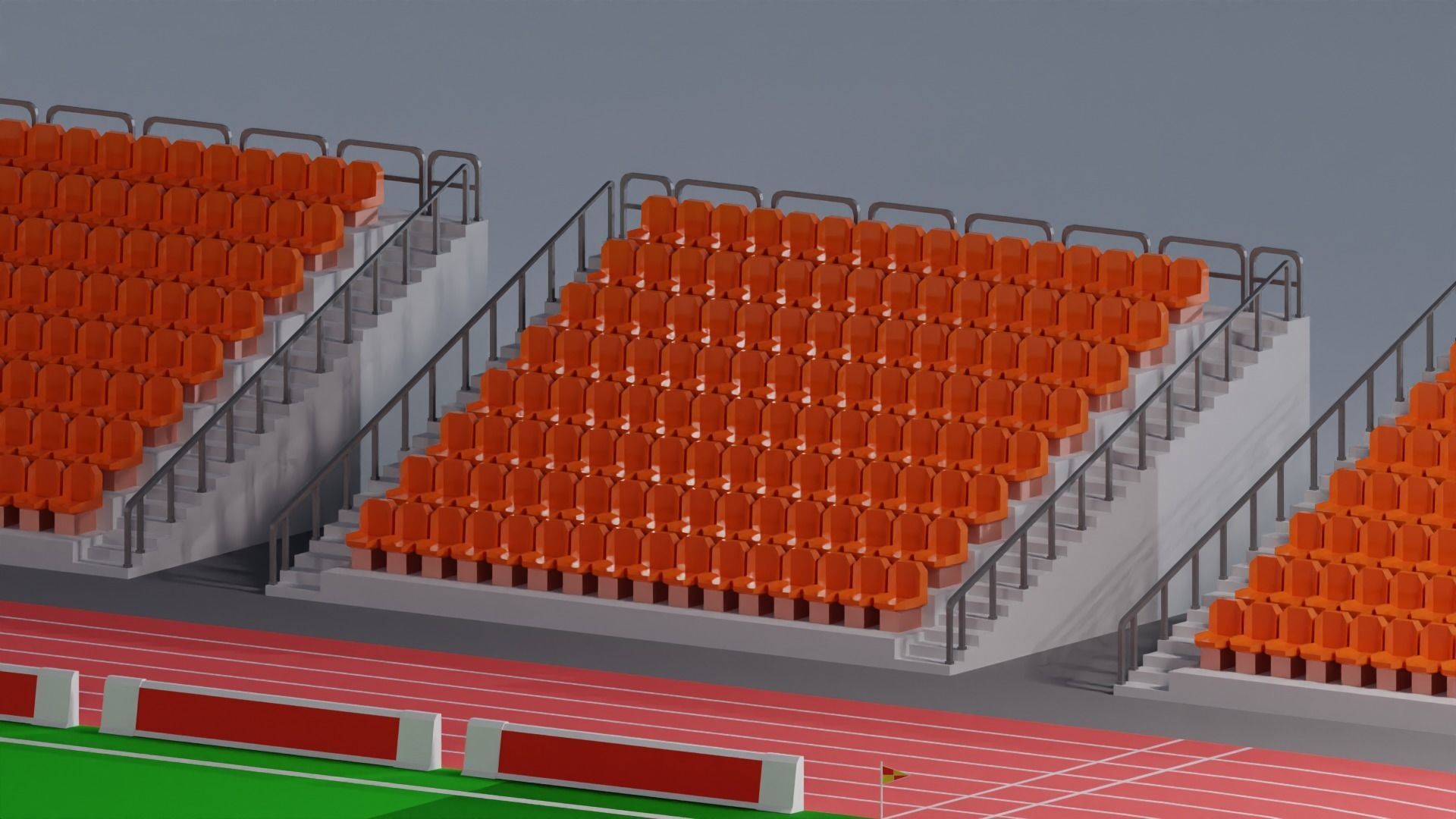 3D model Football soccer stadium seat VR / AR / low-poly | CGTrader